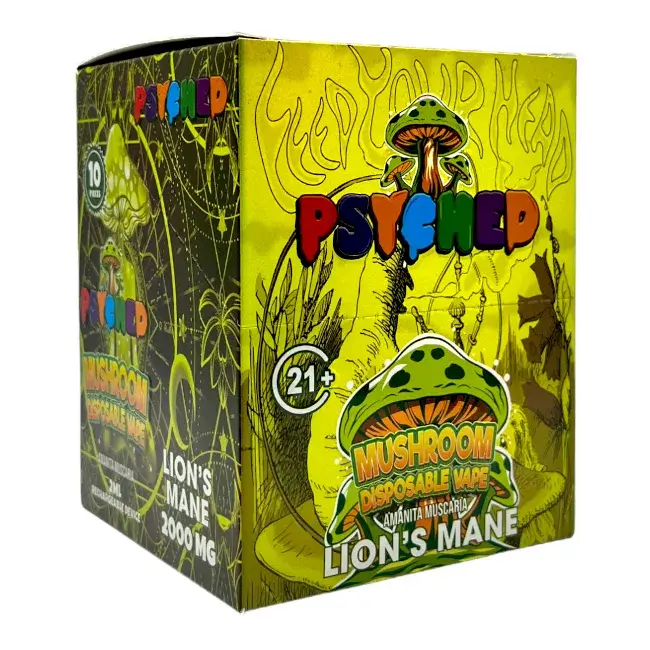 Psyched Mushroom - Delta Disposable Vape - 2000mg | 101Distributorsga