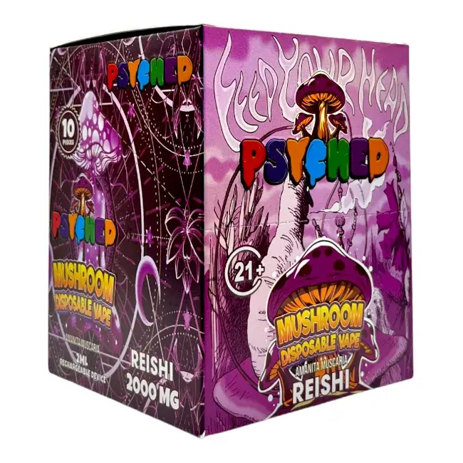 Psyched Mushroom - Delta Disposable Vape - 2000mg | 101Distributorsga