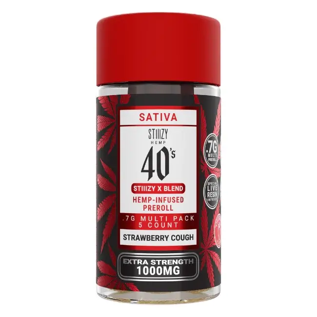 Stiiizy Hemp 40's - Delta Preroll - Extra Strength 1000mg ...