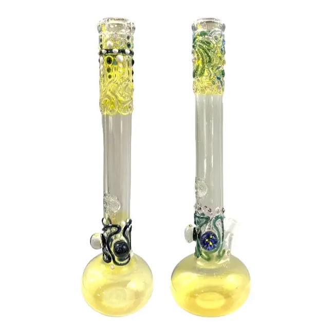 Round Glass Waterpipe 20"- Custom Marble Color