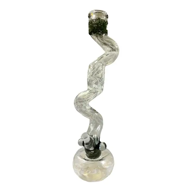 Round Glass Waterpipe 20"- Custom Marble Color