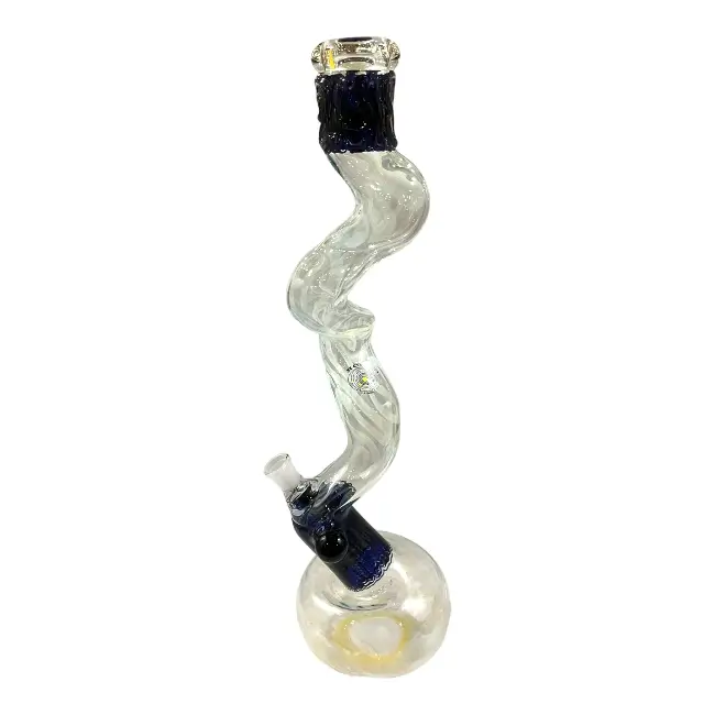 Round Glass Waterpipe 20"- Custom Marble Color