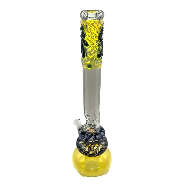 Round Glass 2 Bubbles Waterpipe 20" | 101Distributorsga