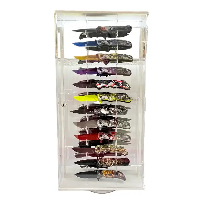 Rotating Acrylic Knife Counter Display | 101Distributorsga