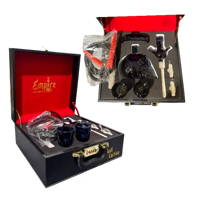 Empire Hookah 15" - Vanity Case - Skull With LED lights