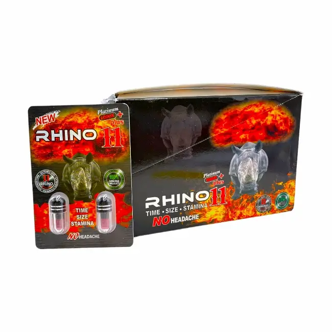 HERBAL CAPSULE - SE - OG - DC - 24CT/BX - M - RHINO 11 - 1000K+ - PLATINUM