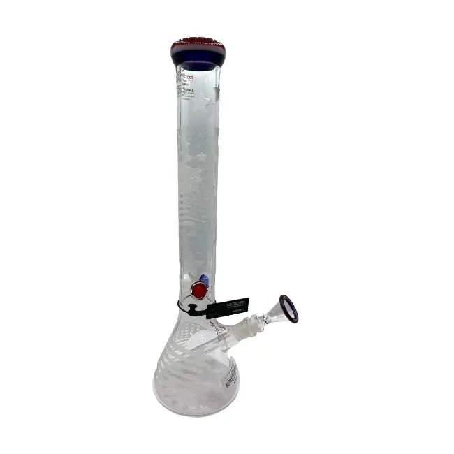Roor Strain Glass Beaker WaperPipe - Presidential OG - Red White Blue