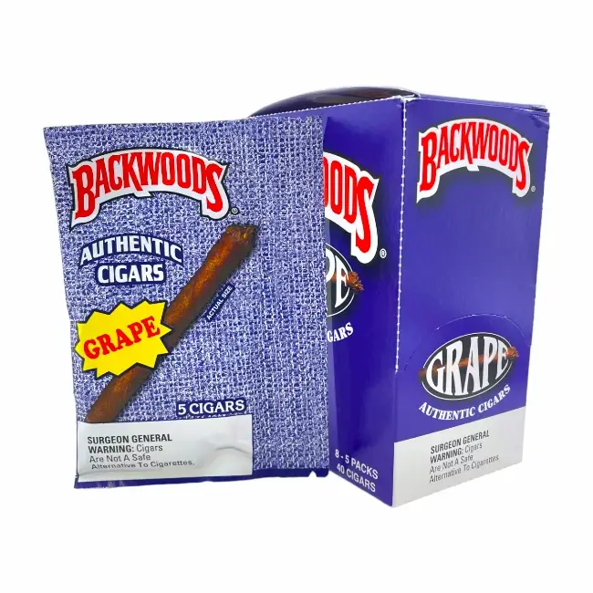 Backwoods Grape Large Cigar 8PK | 101distributorsga