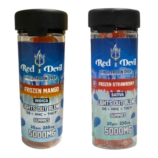 Red Devil Gummies - Lights Out Blend - Delta 8 +HHC+THC | 101Distributorsga