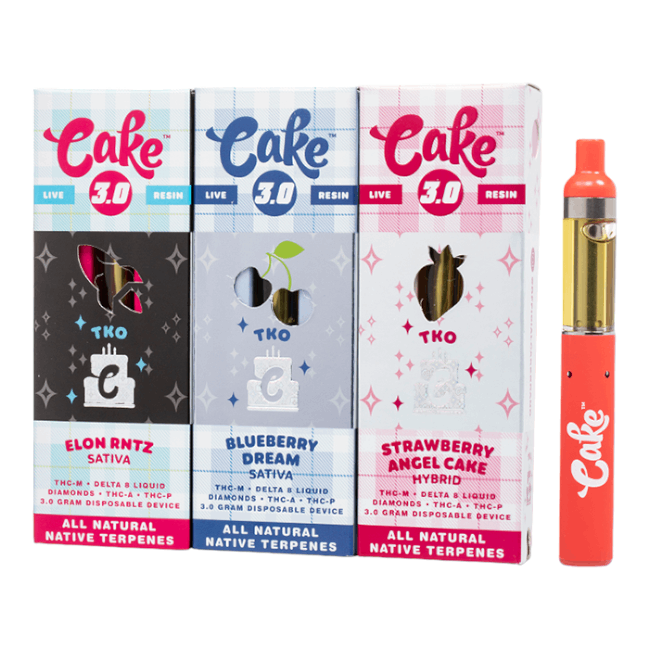 Cake TKO Live Resin Delta 8 | Disposable Vape | 101Distributorsga