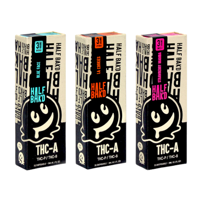 Half Baked THCA -Delta 8 - Disposable Vape | 101Distributorsga