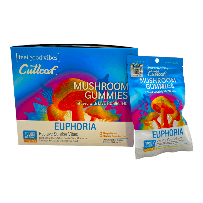 Cutleaf Mushroom Gummies - Live Resin THC | 101Distributorsga