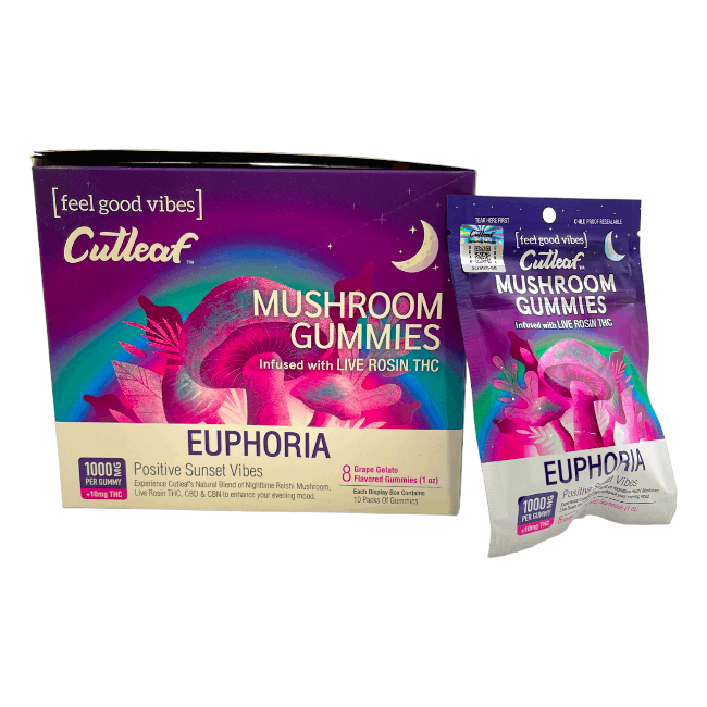 Cutleaf Mushroom Gummies - Live Resin THC | 101Distributorsga