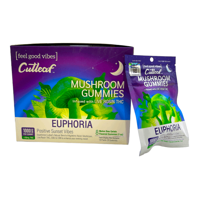 Cutleaf Mushroom Gummies - Live Resin THC | 101Distributorsga