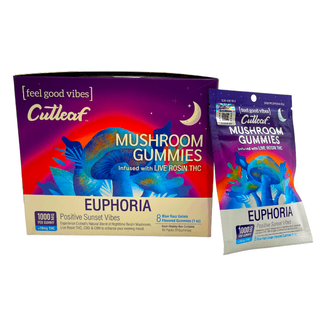 Cutleaf Mushroom Gummies - Live Resin THC | 101Distributorsga