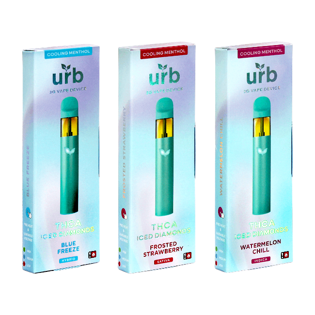 URB THC Disposable - ICED Diamonds | 101Distributorsga
