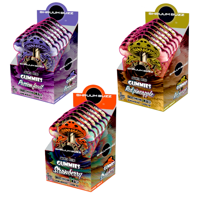 Shruum Buzz Amanita Blend Delta Gummies | 101Distributorsga