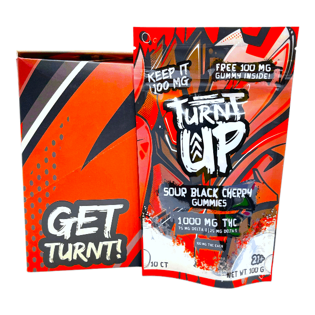 Turnt Up Delta Gummy - THC+D8+D9 | 101Distributorsga