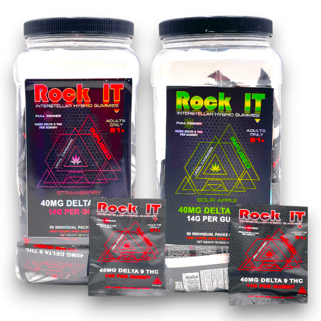 Rock IT Gummies - D9+THC 40mg | 101 Distributors Ga
