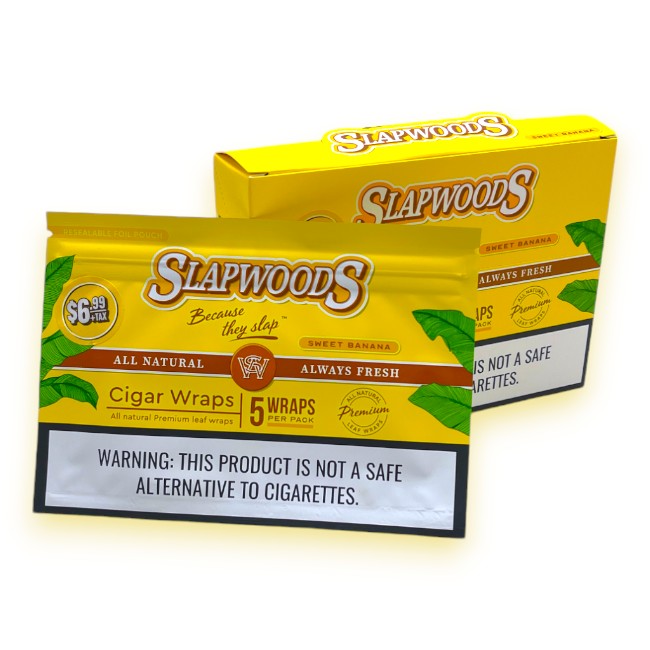 Slapwoods Cigar Wraps - TOB Leaf 5Ct | 101Distributorsga