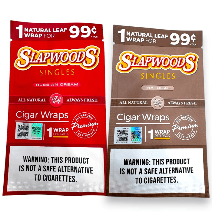 SLAPWOODS - TOB - LT - TOB LEAF - SP - 1/$0.99 - 1CT/PK - 20PK/BX