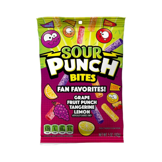 SOUR PUNCH - GROCERY - CANDY - 5OZ/CT - 12CT/BX