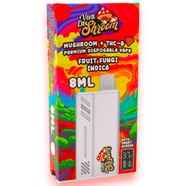 VIVA LA SHROOM - DELTA - DISPOSABLE VAPE - MUSHROOM+THC-A - 8GM/CT - 5CT/BX