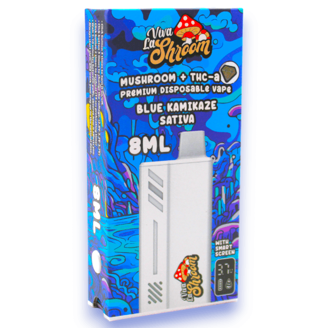 VIVA LA SHROOM - DELTA - DISPOSABLE VAPE - MUSHROOM+THC-A - 8GM/CT - 5CT/BX