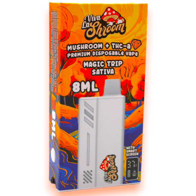 VIVA LA SHROOM - DELTA - DISPOSABLE VAPE - MUSHROOM+THC-A - 8GM/CT - 5CT/BX