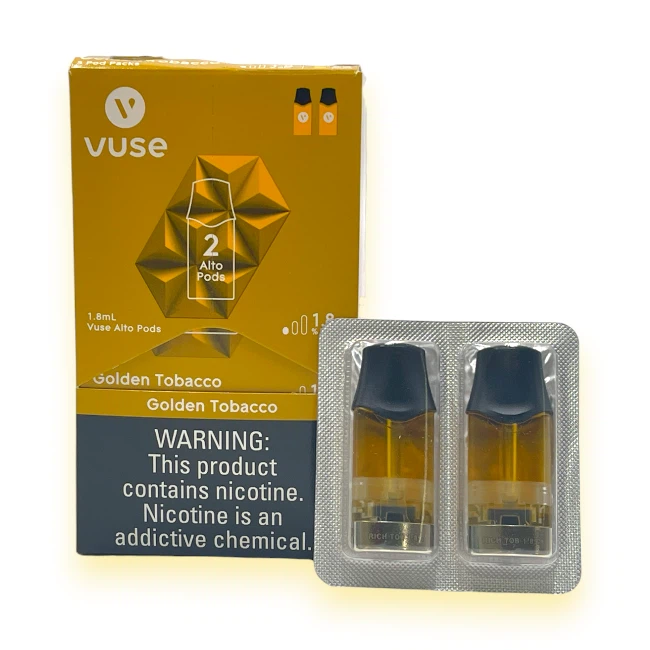 Vuse Alto POD Menthol 1.8% Disposable - Golden Tobacco | 101Distributorsga