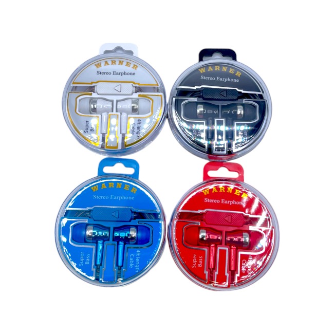 WARNER - DELUXE ROLEX - PHONE ACC - EARPHONE - 12CT/BX - ASSORTED