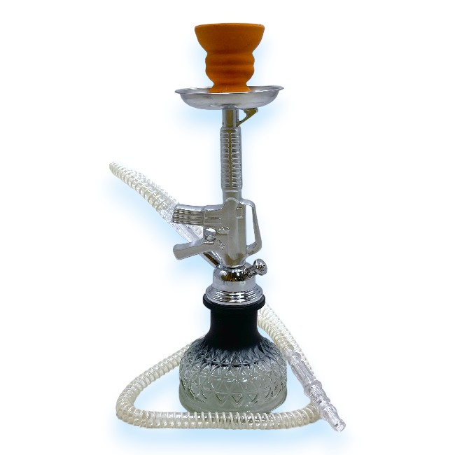 Zebra Smoke Hookah Kit 1H - 15" - AK47 | 101Distributorsga