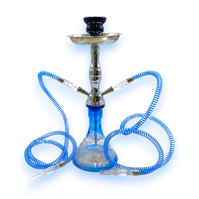 Zebra Smoke Hookah Kit - Cloud - 2 Hose - 18"