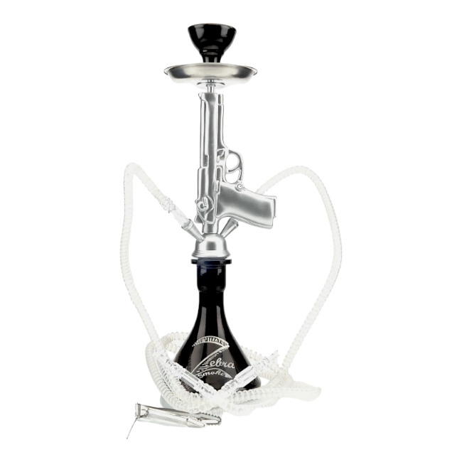 Zebra Smoke Pistol Hookah - 2 Hose | 101Distributorsga